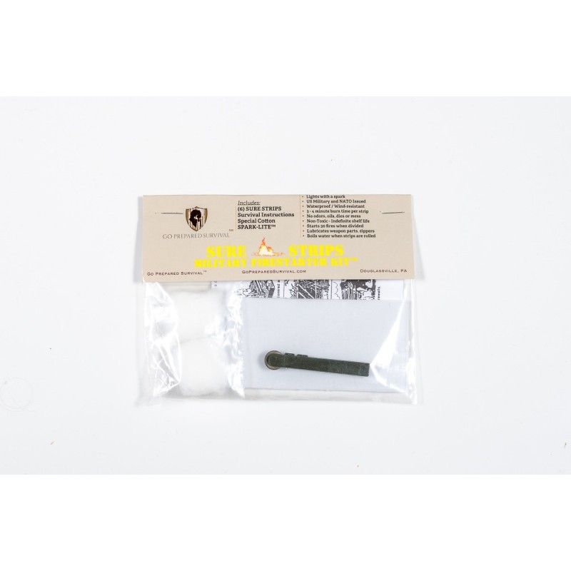 Sure Strip SERE Strip Military fire starter kit