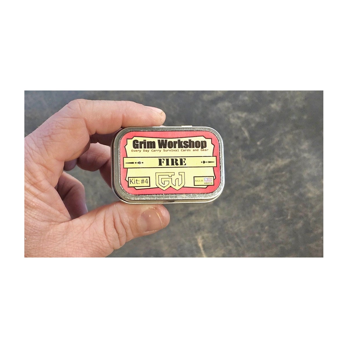 Grim Workshop Fire Starting PAK Kit : Compact Fire-Starting Power in Your Pocket